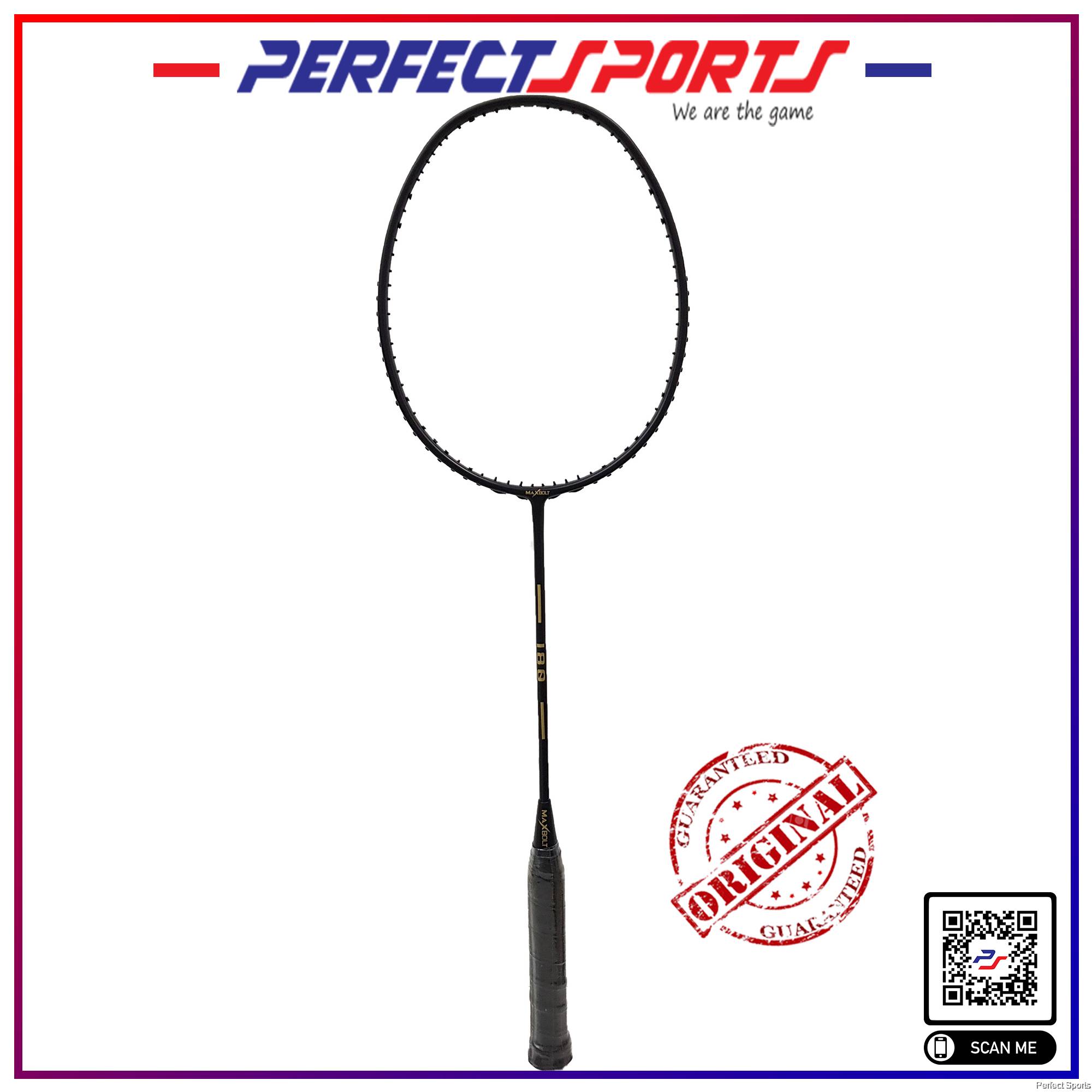 Perfect Sports - Maxbolt 180G Badminton Racket - Volumetric + Training ...