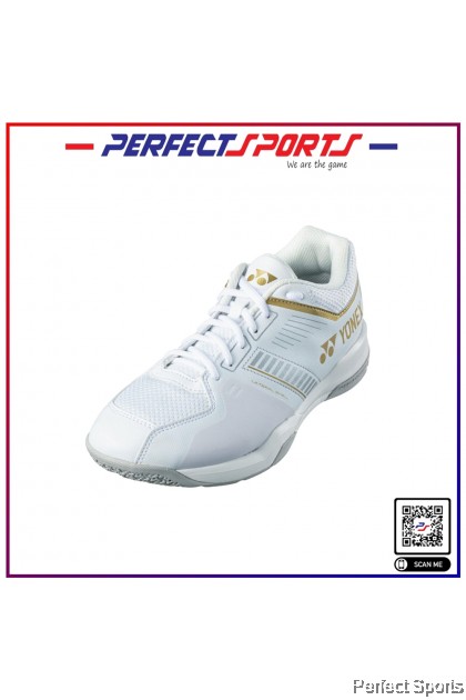 Yonex Badminton Shoe POWER CUSHION STRIDER FLOW WHITE/GOLD