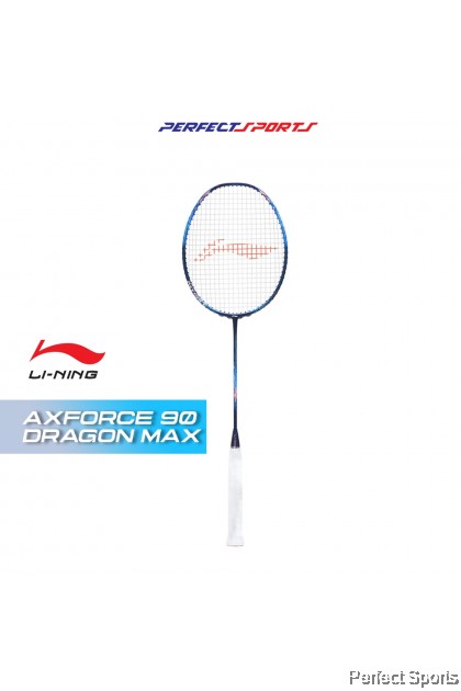 [Free String + Grip + Cover] LI-NING AXFORCE 90 DRAGON MAX NAVY BLUE ...
