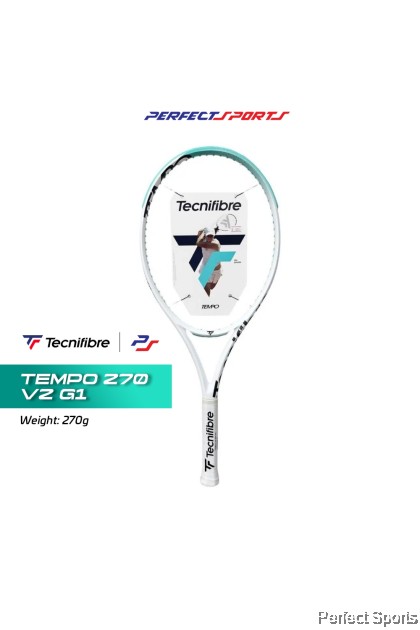 [Free String + Grip] Tecnifibre Tempo 270 V2 Tennis Racket (270g) Grip 1