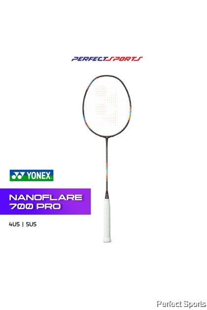 [Free String + Grip] Yonex Nanoflare 700 PRO BADMINTON RACKET Midnight Purple