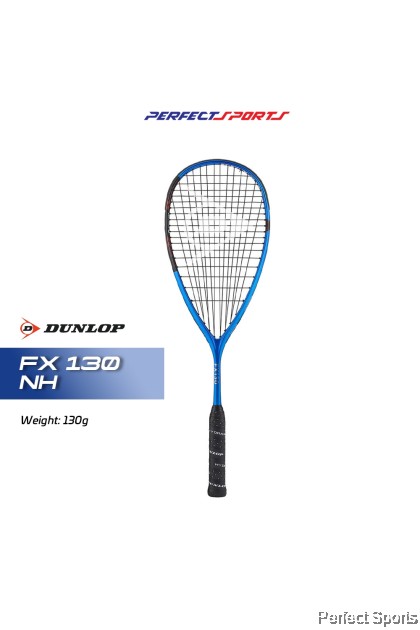 [Free String + Grip] Dunlop FX 130 NH Squash Racket 130G