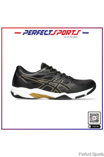 ASICS GEL-ROCKET 11 WIDE Men's indoor Shoes Black/Pure Gold
