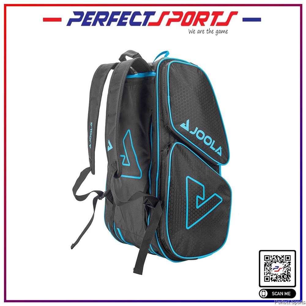JOOLA Tour Elite Pickleball Bag Black/Light Blue