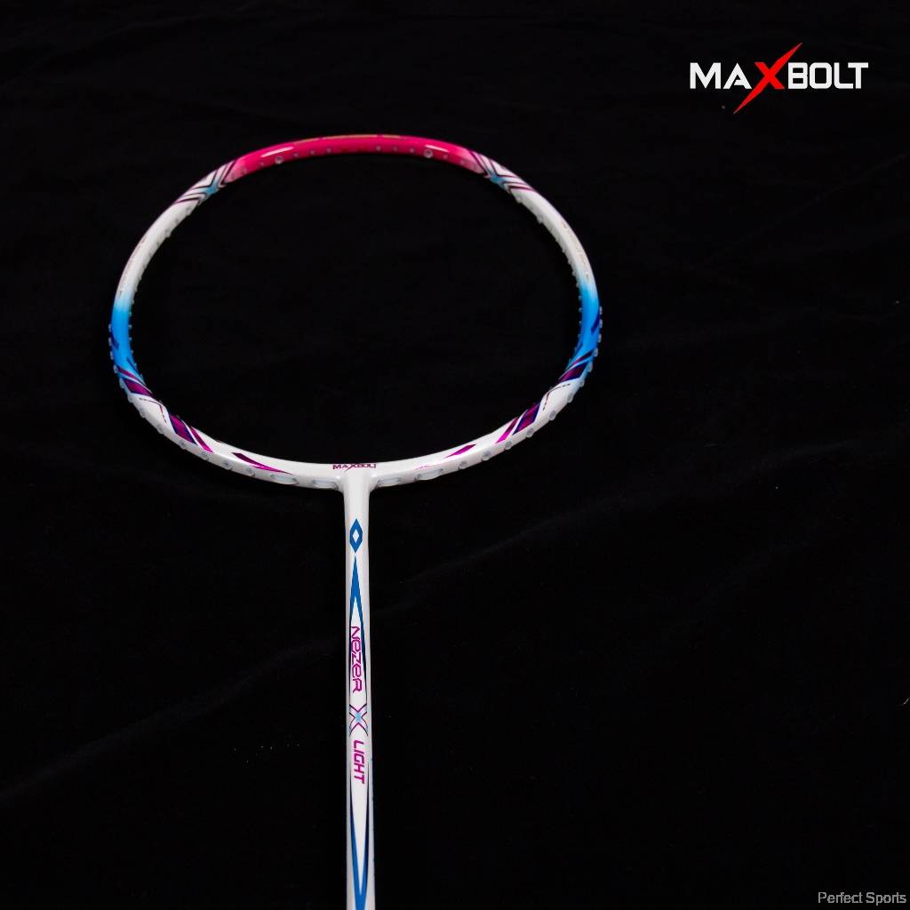 [Free String + Grip] Maxbolt Nezer X Light (WHITE) Badminton Racket