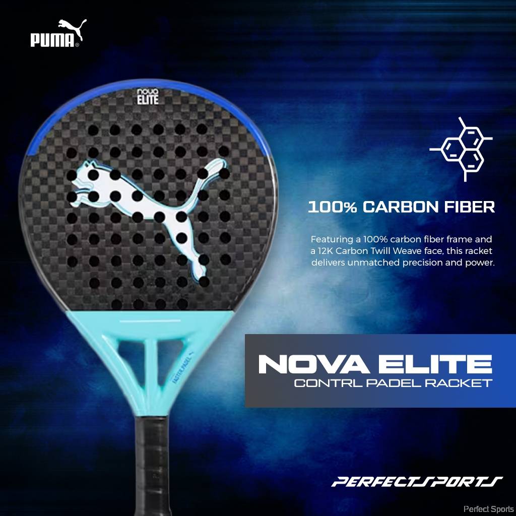 PUMA NOVA PADEL ELITE CTR Padel Racket Black/Safe Lake