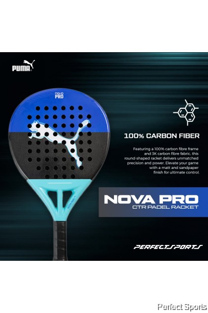 PUMA NOVA PRO CONTROL Padel Racket Black/Vivid Blue
