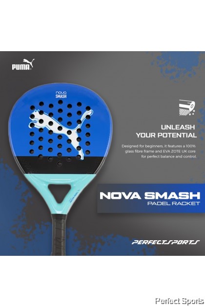 PUMA NOVA SMASH Padel Racket Black/Vivid Blue