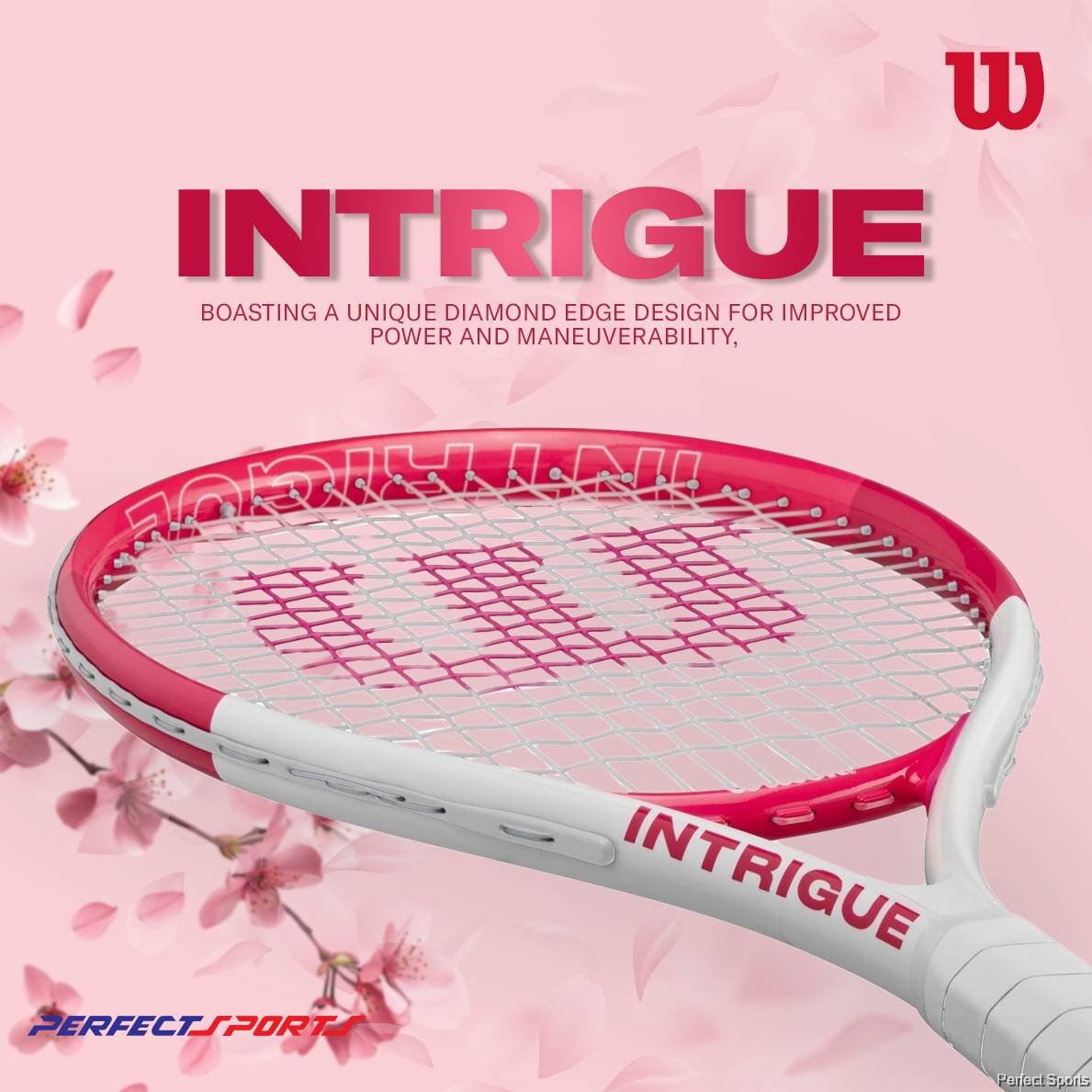 [Free String + Grip] Wilson Intrigue Recreational Tennis Racket GRIP2 253G
