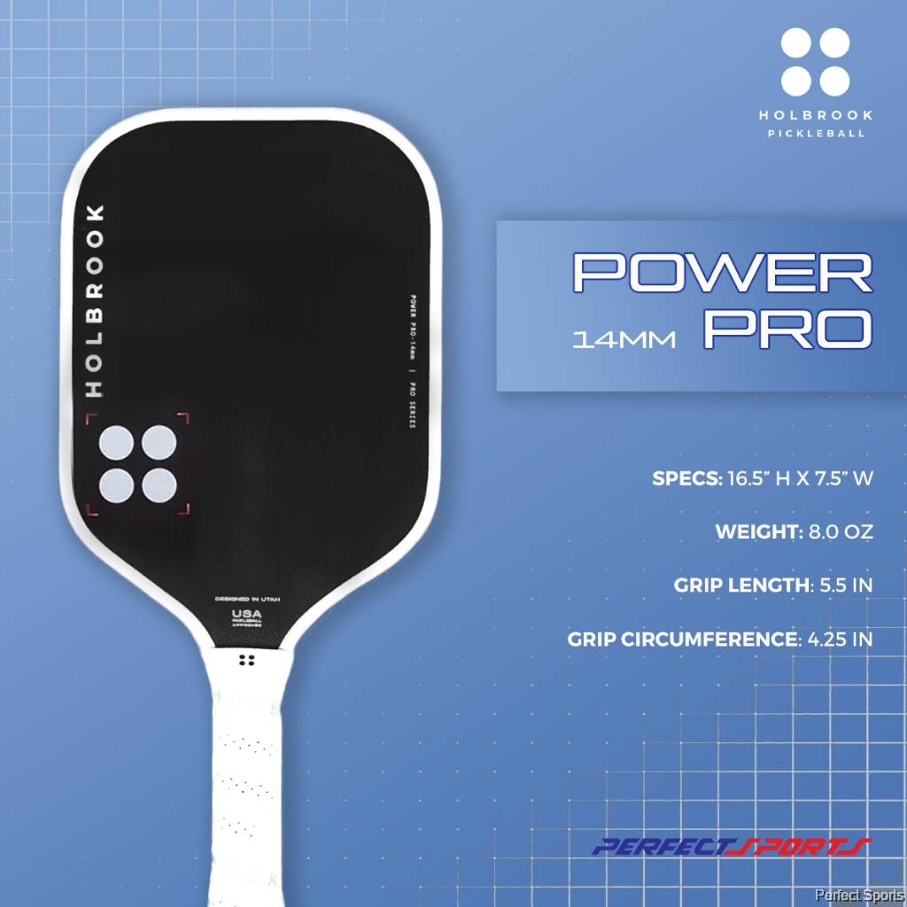 HOLBROOK POWER PRO 14mm PICKLEBALL PADDLE