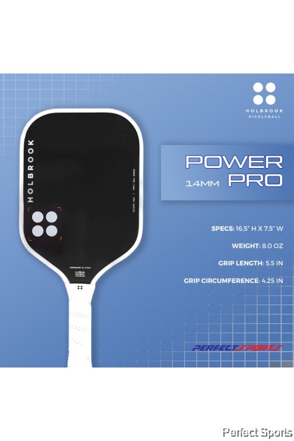 HOLBROOK POWER PRO 14mm PICKLEBALL PADDLE