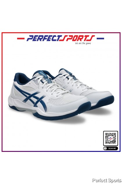 ASICS GEL-ROCKET 12 Men's Indoor Shoes WHITE/MAKO BLUE