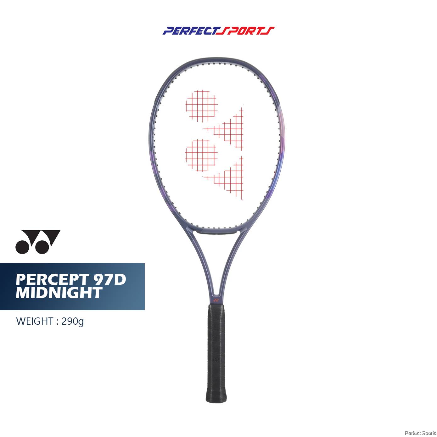YONEX TENNIS RACKET PERCEPT 97D MIDNIGHT GRIP 2 WEIGHT 320g