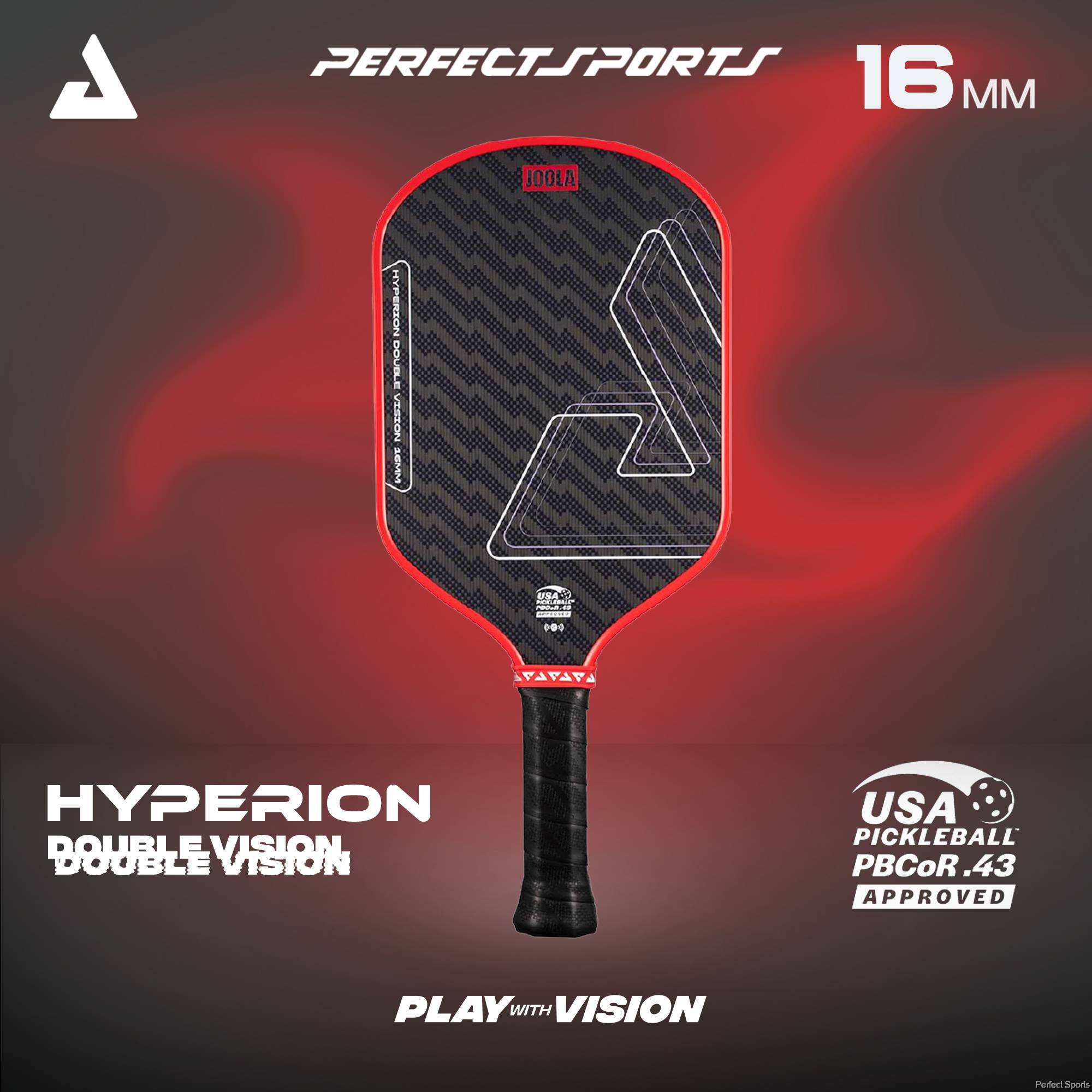 JOOLA HYPERION DOUBLE VISION 16MM - BLAZE RED (GLOBAL)