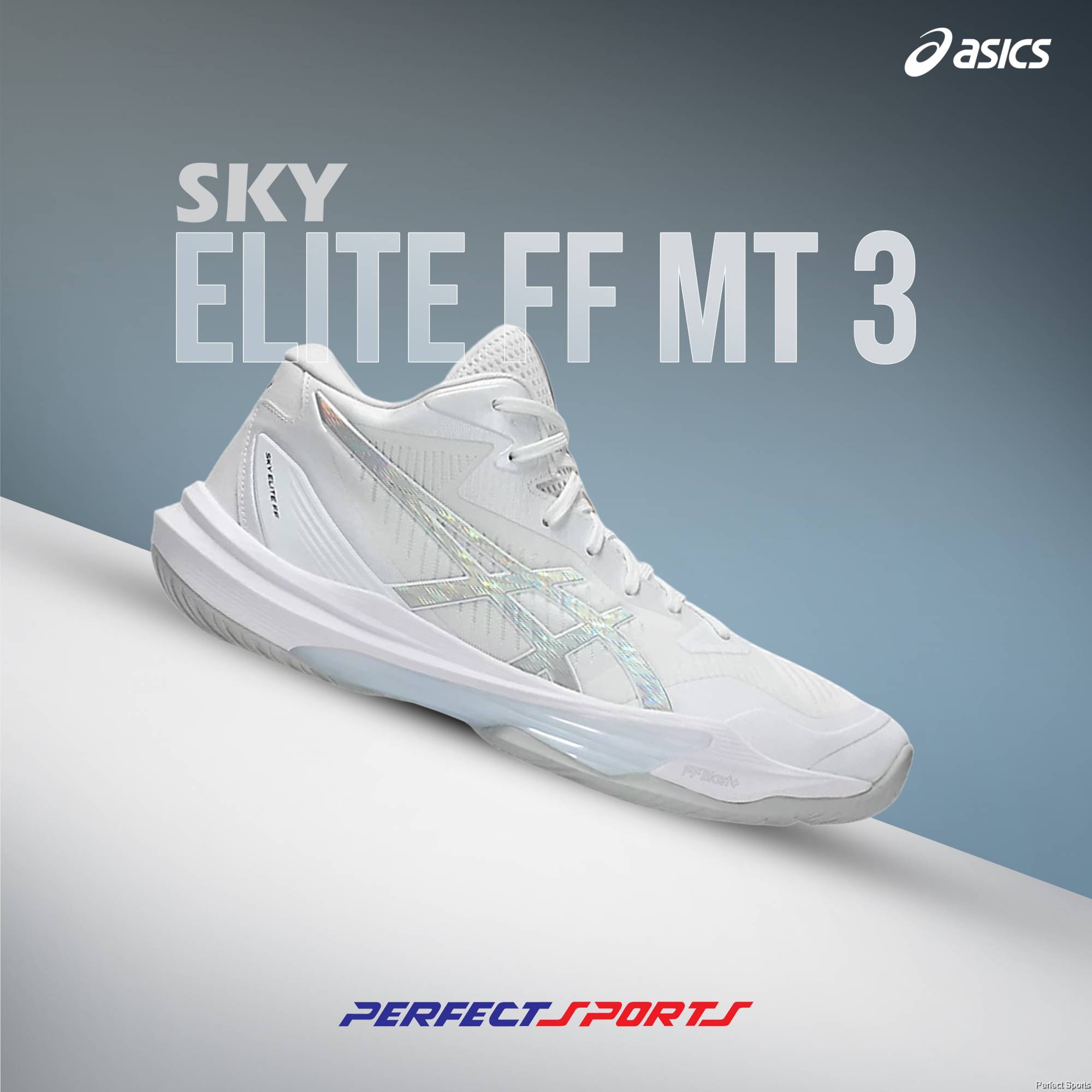 ASICS SKY ELITE FF MT 3 Indoor Shoes White/Pure Silver
