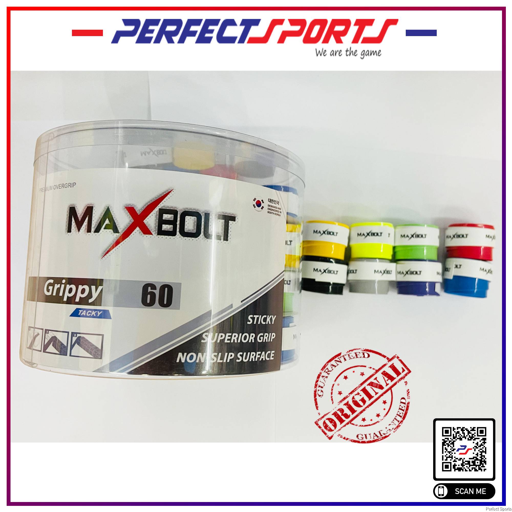 Perfect Sports - Maxbolt Grippy Overgrip [100% Genuine]