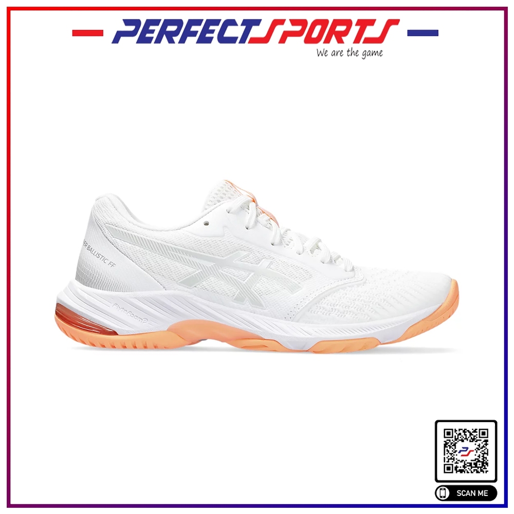 ASICS NETBURNER BALLISTIC FF 3 Womens INDOOR Shoes White/Glacier Grey