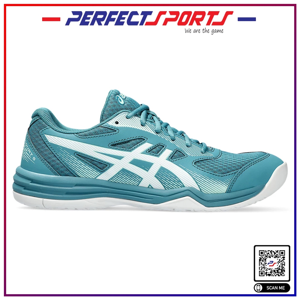 ASICS UPCOURT 5 MEN'S INDOOR Shoes Blue Teal/White