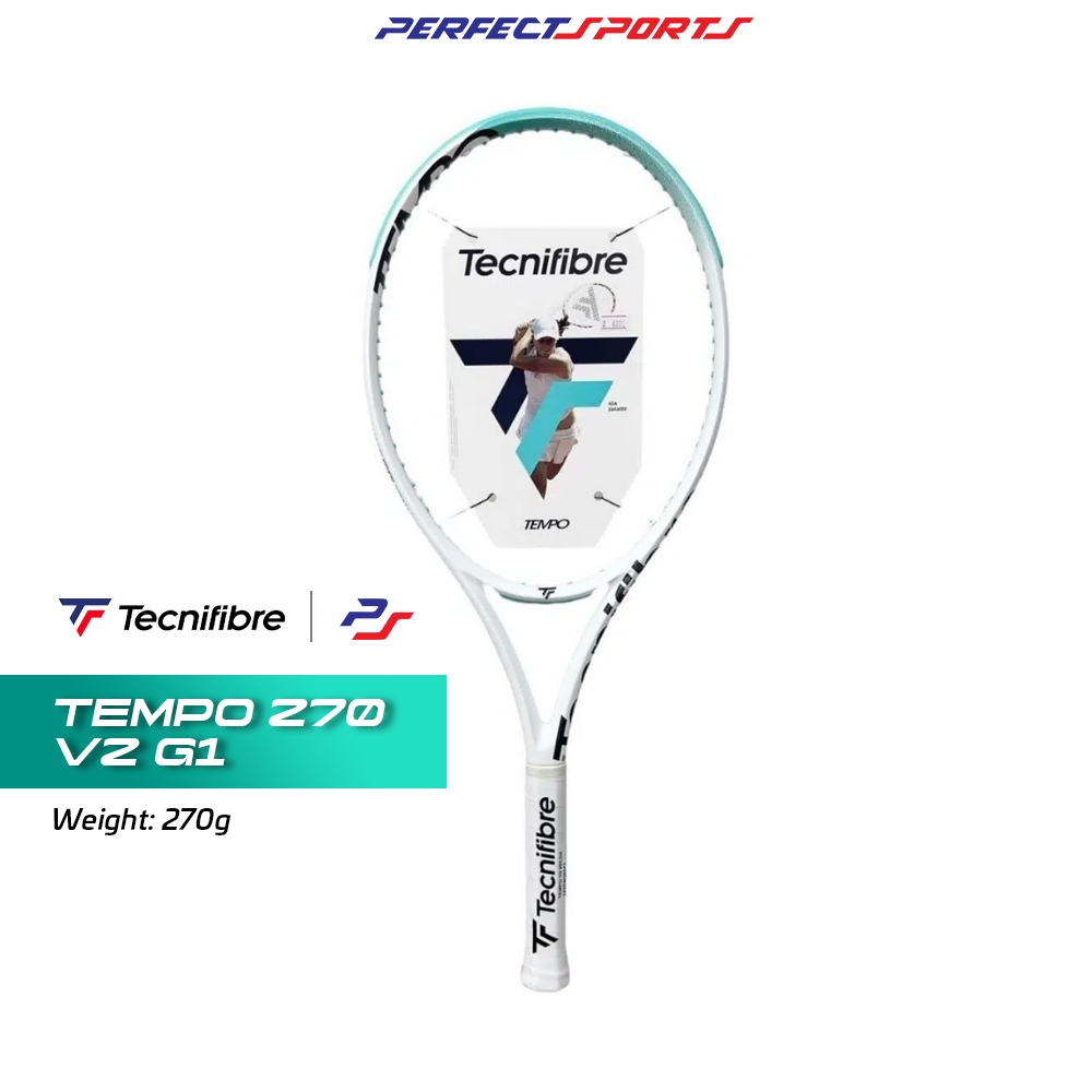[Free String + Grip] Tecnifibre Tempo 270 V2 Tennis Racket (270g) Grip 1