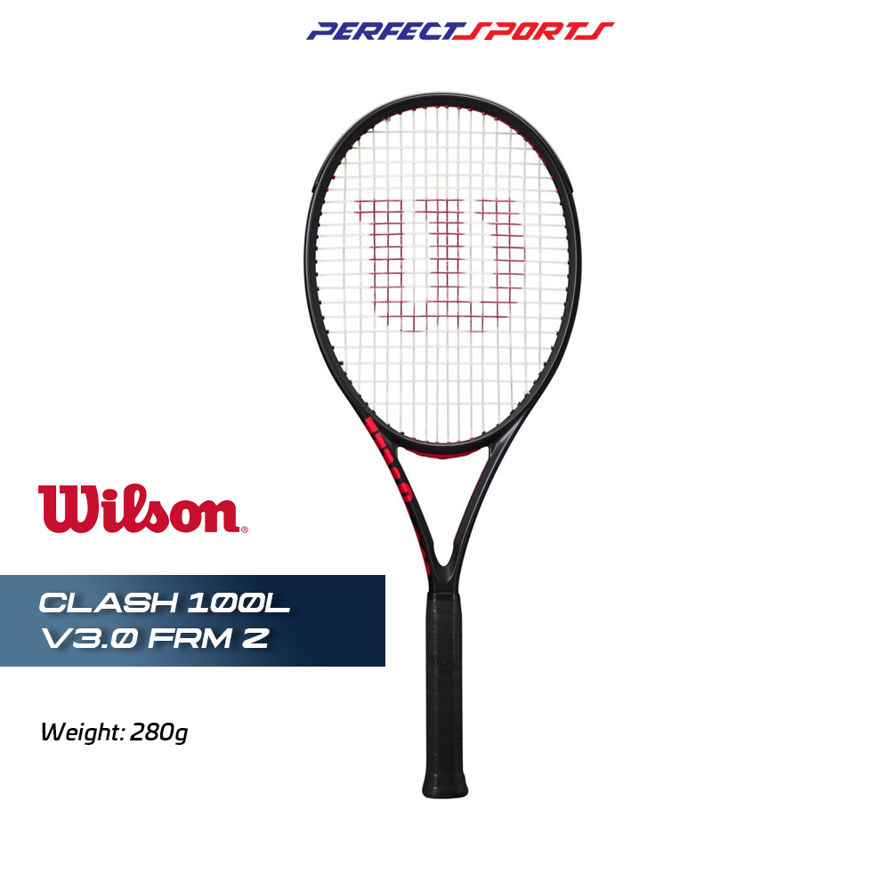 [Free String + Grip] WILSON Clash 100L V3.0 TENNIS RACKET GRIP 2