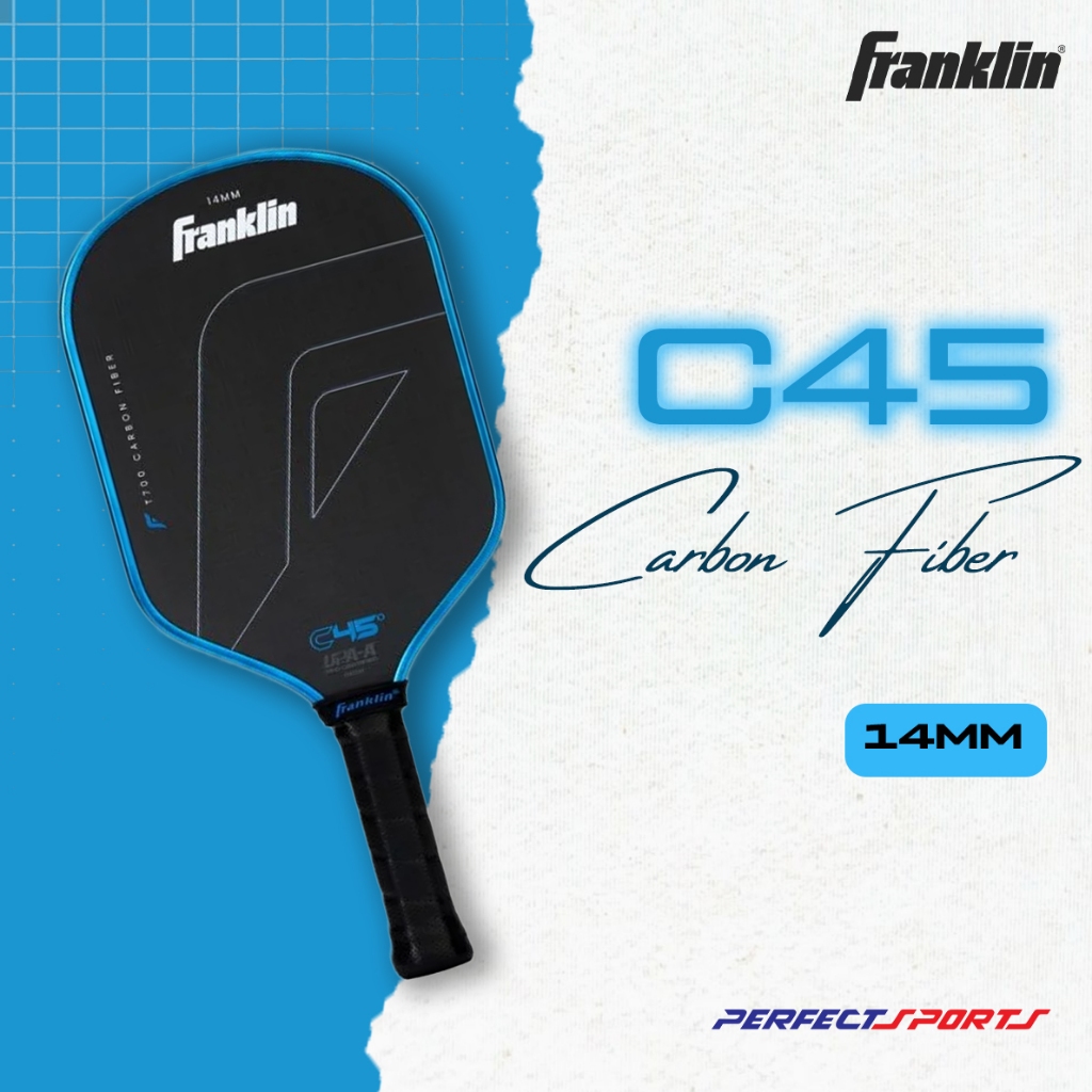 Franklin C45° Carbon Fiber Pickleball Paddle - 14mm - Blue
