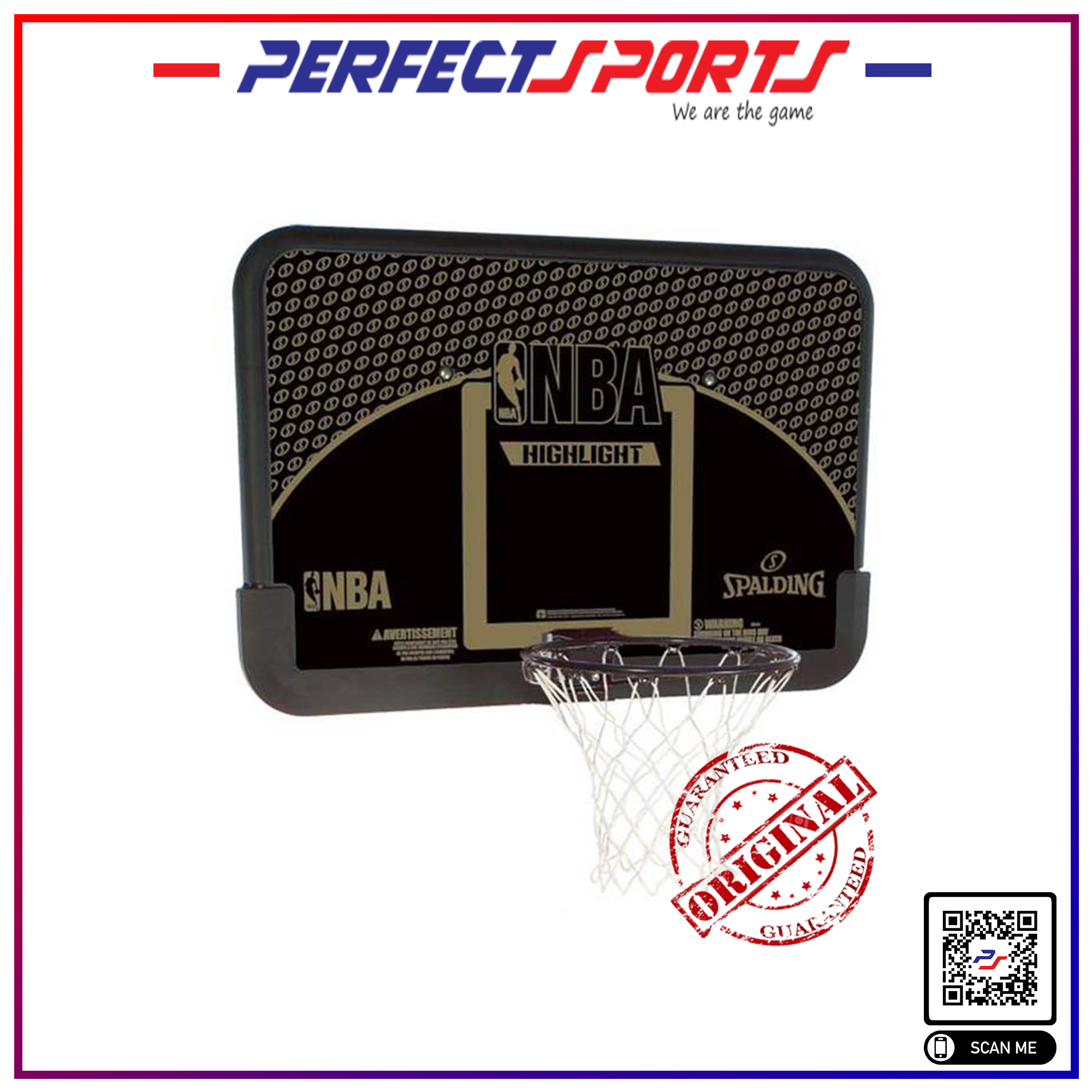 Spalding 44" NBA BACKBOARD & RING