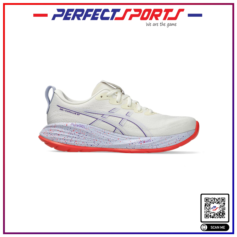 ASICS GEL-CUMULUS 27 TOKYO Mens Running Shoes CREAM/EDO PURPLE