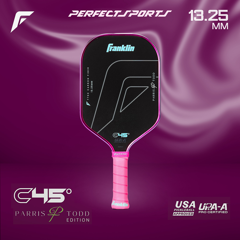 Franklin C45° Parris Todd Pickleball Paddle - 13.25mm (Pink/Blue)
