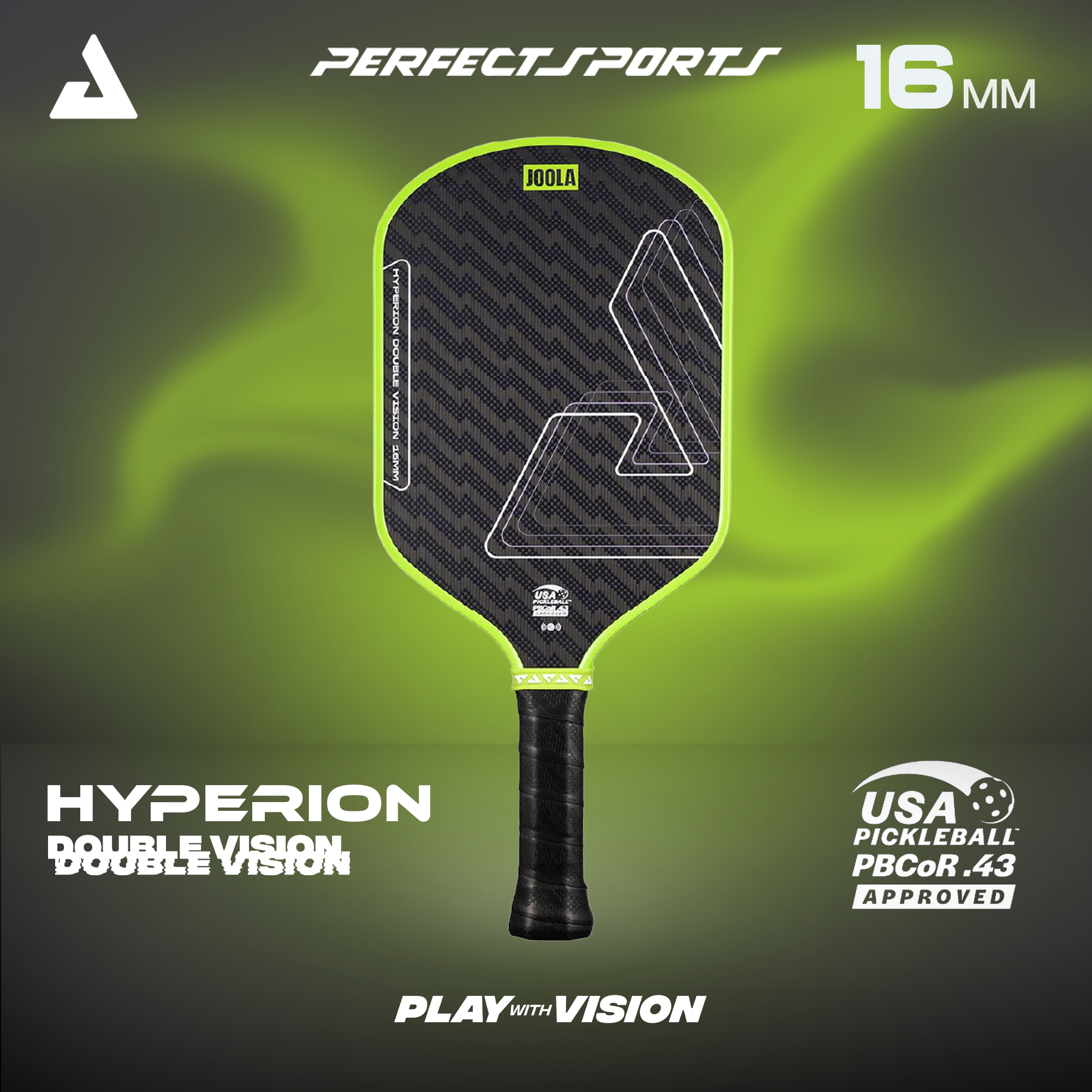 JOOLA HYPERION DOUBLE VISION 16MM - SURGE GREEN (GLOBAL)