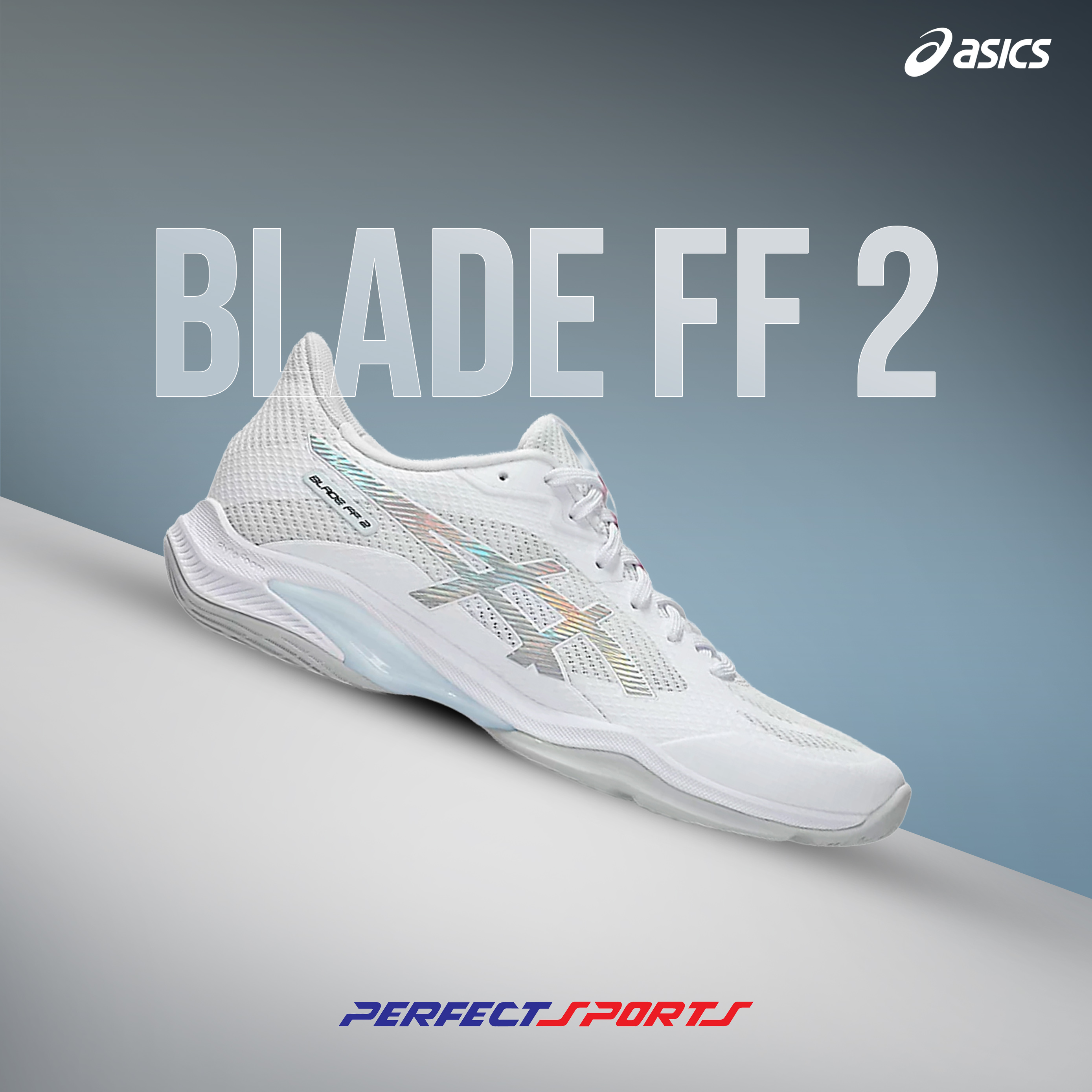 ASICS BLADE™ FF 2 Volleyball Shoes White/Pure Silver
